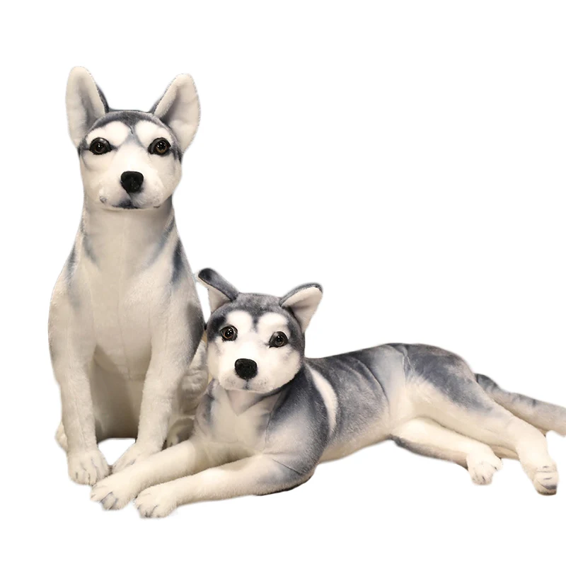 30-90cm-Lifelike-Giant-Dog-Toy-Realistic-Stuffed-Animals-Husky-Dog ...