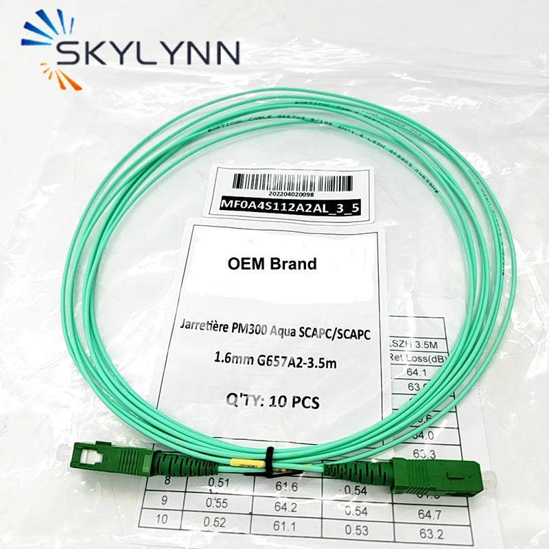 Factory OEM Brand 100 Pcs SC/APC-SC/APC Single Mode G657A2 Simplex 1 ...