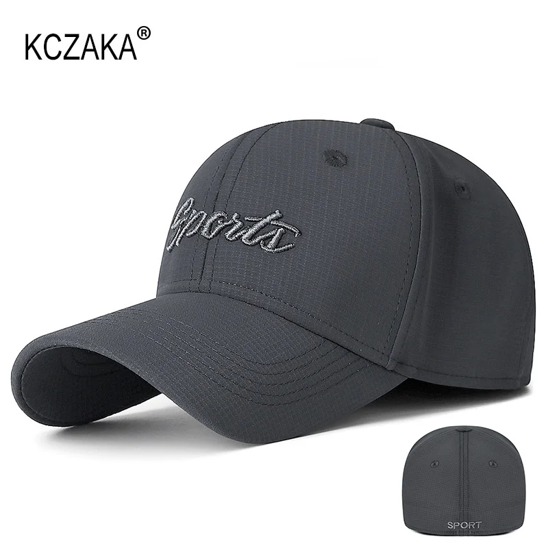KCZAKA-Fitted-Cap-for-Men-Back-Closed-Baseball-Caps-Casual-Letter ...