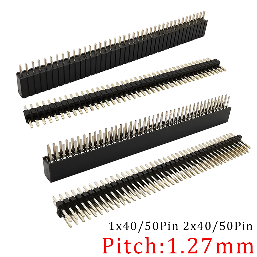 Pcb Board Pin Header Connector | Pin Male Female Pcb Connector - 1x40 ...