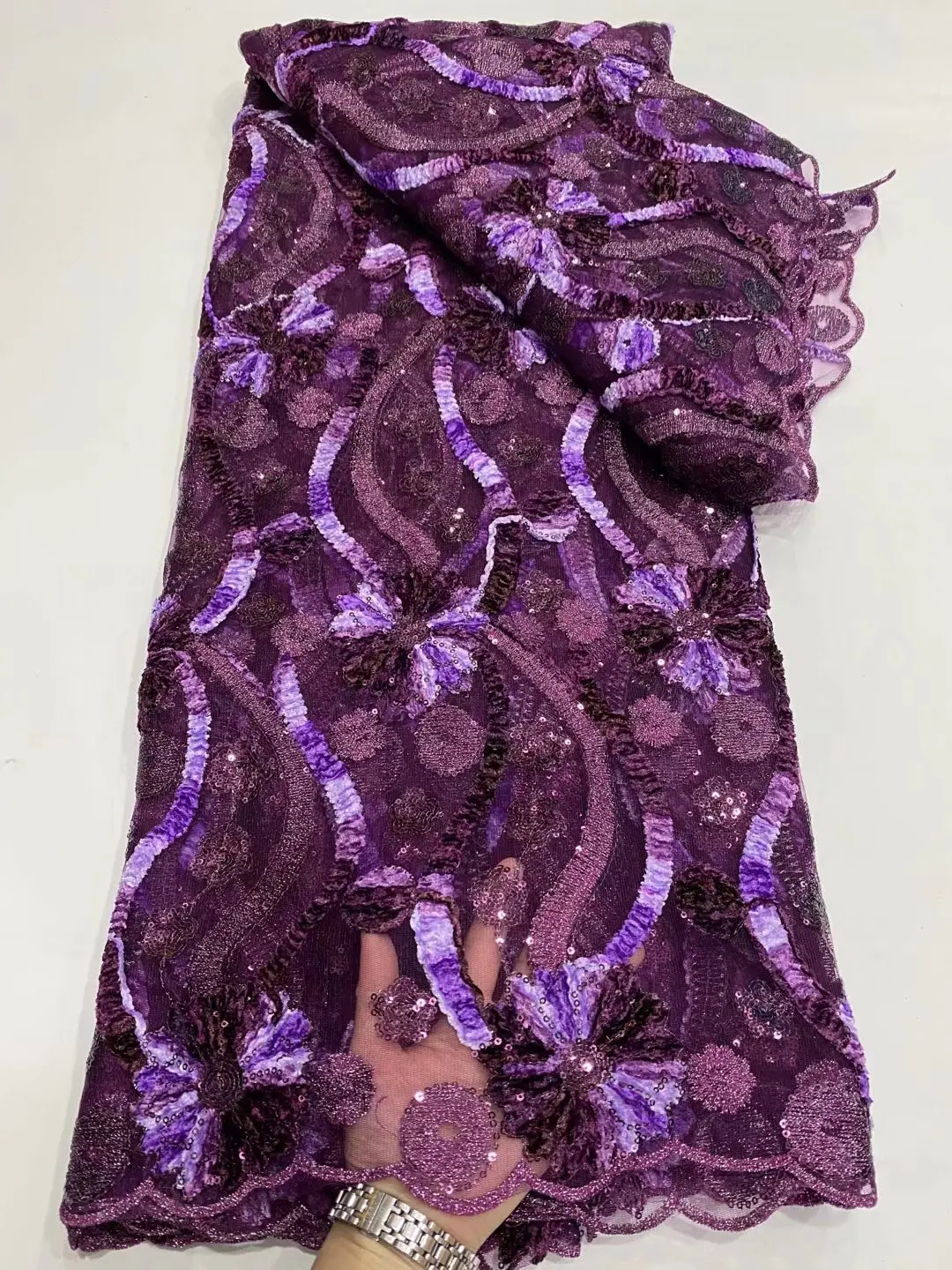 Nigerian French Net Lace Fabric Design High Quality 2022 Embroidery ...