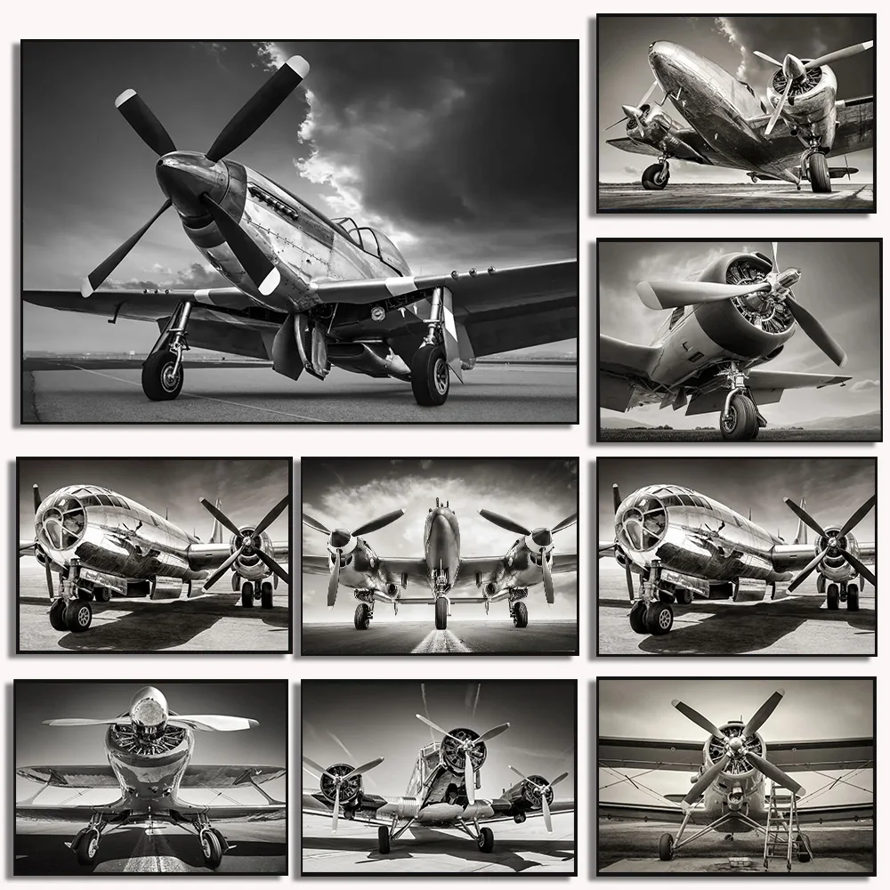 Vintage-Aircraft-Propeller-Poster-Prints-For-Living-Room-Home-Decor ...