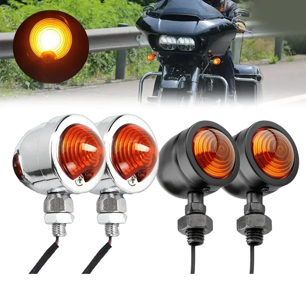 2PCS-Motorcycle-Turn-Signal-Lights-Halogen-Direction-Indicators-Turn ...