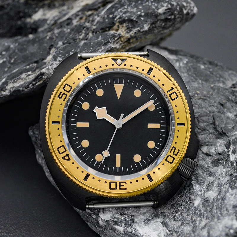 GOLD-BLACK-6105-6309-Turtle-Abalone-Dive-Watch-Wth-NH35-NH36A-Stainless ...