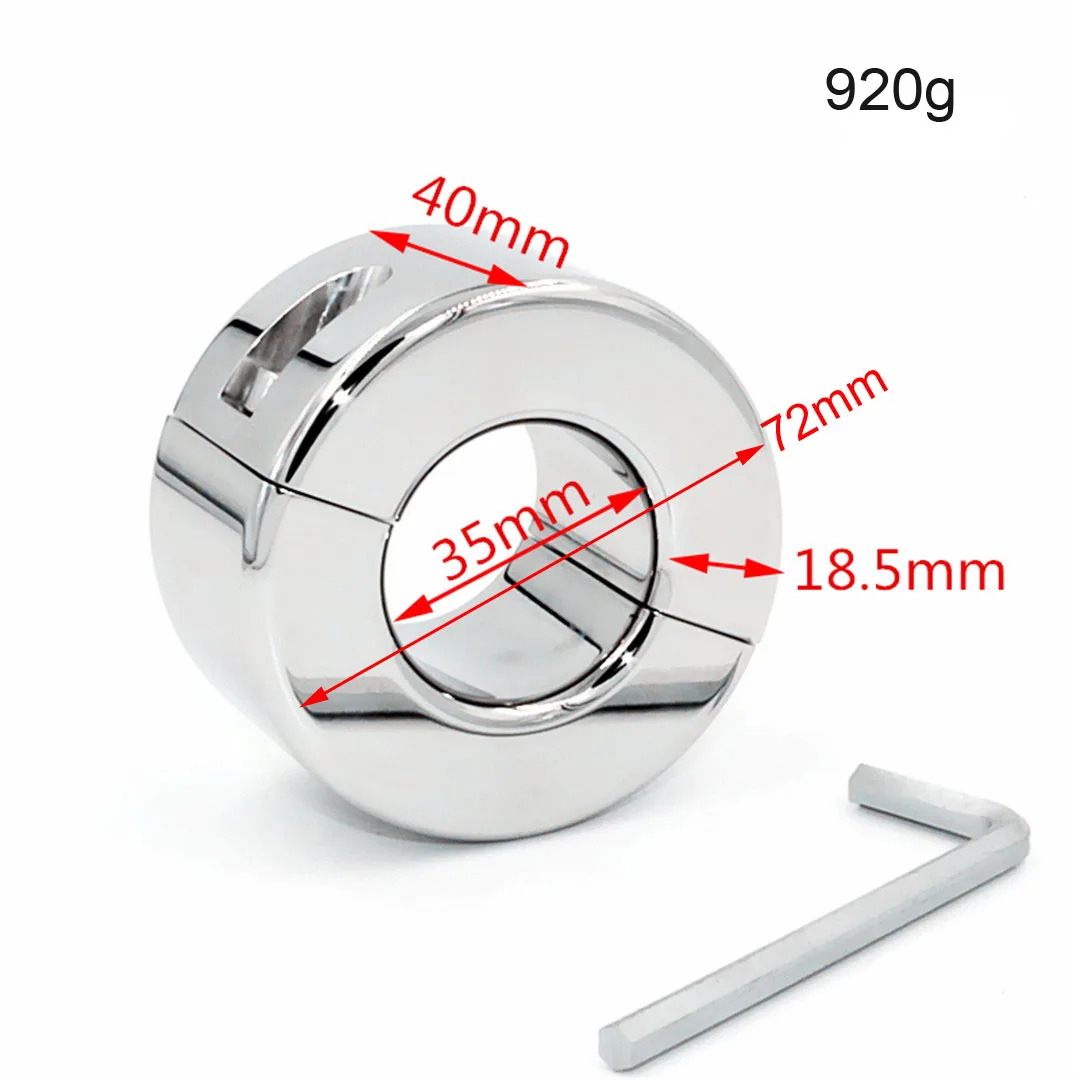 920g-Extreme-Stainless-Steel-Polish-Ball-Stretcher-Men-Fetish-Cock-Ring ...