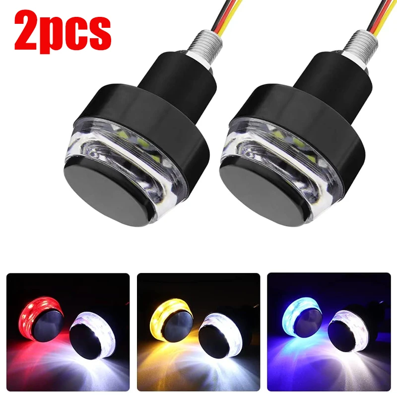12V-CNC-Turn-Signal-Motorcycle-LED-Handle-Bar-End-Blinker-for-22mm ...