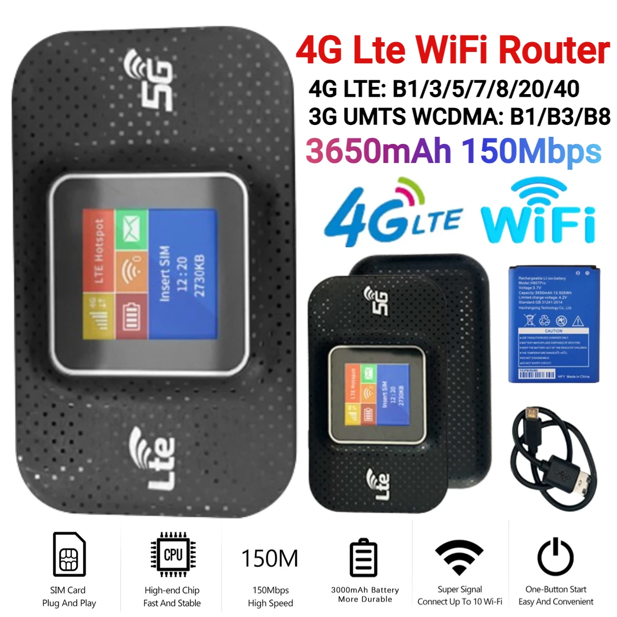 H807Pro-4G-Lte-WiFi-Router-with-Sim-Card-Slot-150Mbps-Wireless-Router ...