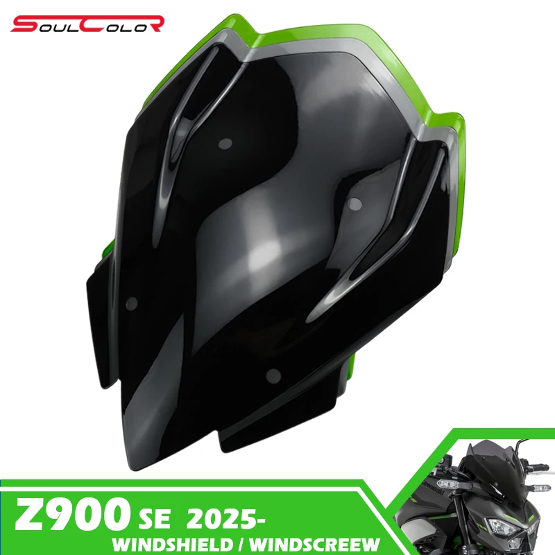 Motorcycle Sports Windshield Visor Black Windscreen Fits For KAWASAKI ...