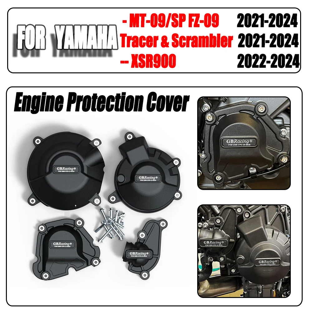 Motorcycles-Engine-Protection-Cover-For-GB-Racing-For-YAMAHA-MT-09-2021 ...