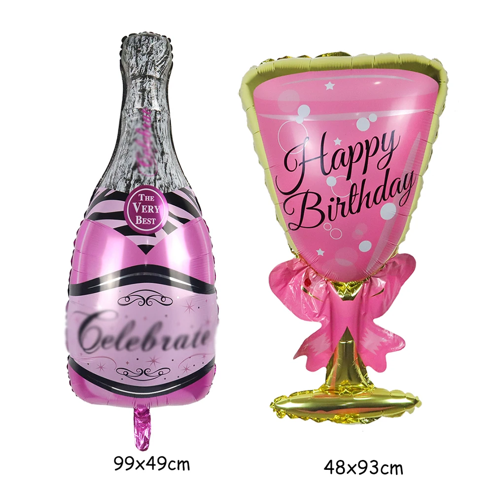 Globos con letras y números de aluminio de estilo negro plateado para ...