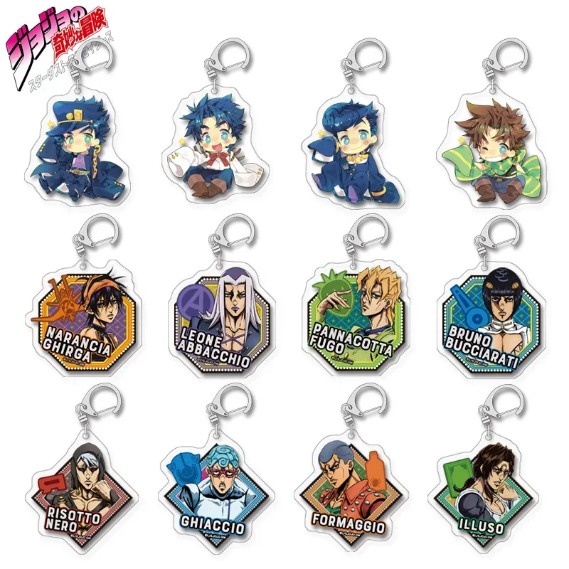 6cm-Anime-Acrylic-Key-Chains-Kujo-Jotaro-Jolyne-Weather-Report-Giorno ...