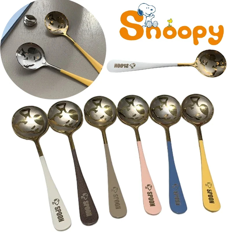 1-6PCS-Snoopy-Spoon-Set-Small-Teaspoon-Coffee-Spoons-Ice-Cream-Dessert ...