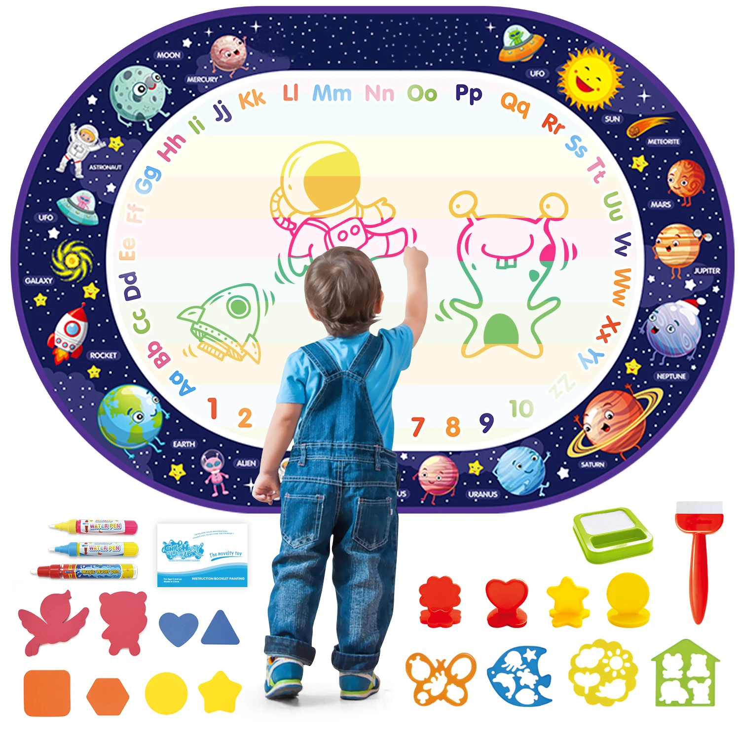 100x70CM-Magic-Water-Drawing-Mat-Coloring-Doodle-Mat-with-Reusable ...