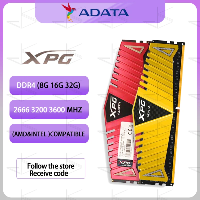Adata Xpg Ddr4 Z1 8gb 16gb 32gb Ram Ddr4 2666 3000 3200 3600mhz Memory ...