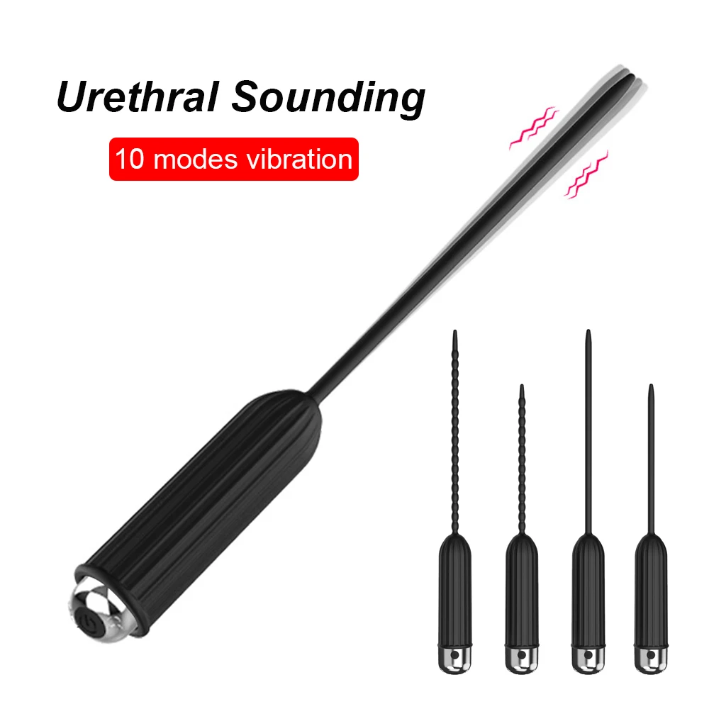 Urethrale-Geluiden-Dilatator-Vibrators-Voor-Mannen-Penis-Plug-Katheter ...