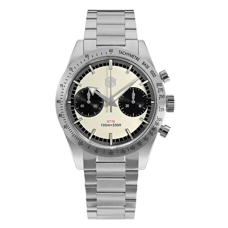 San-Martin-Reloj-de-pulsera-mec-nico-para-hombre-cron-grafo-de-lujo ...