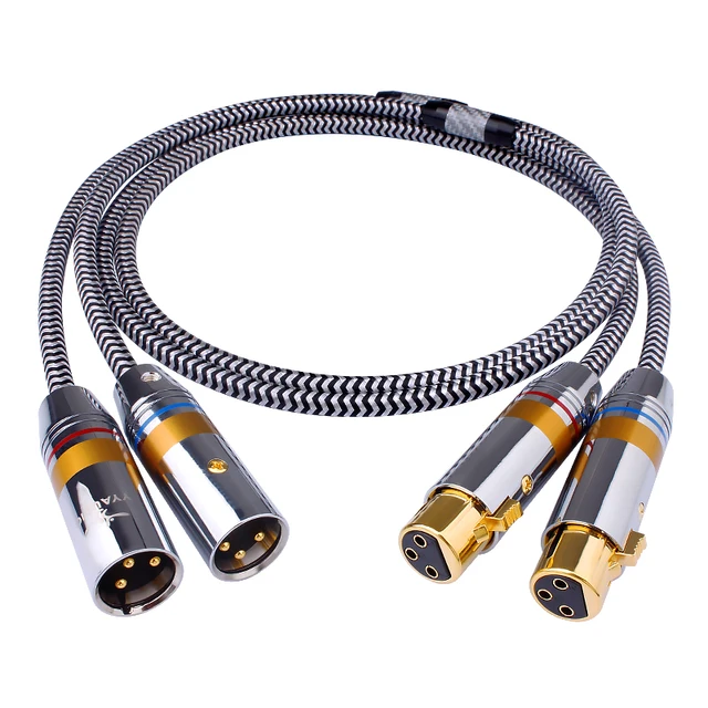YYAUDIO 1 Pair High Quality OCC OFC Silver-plating and Copper Xlr ...