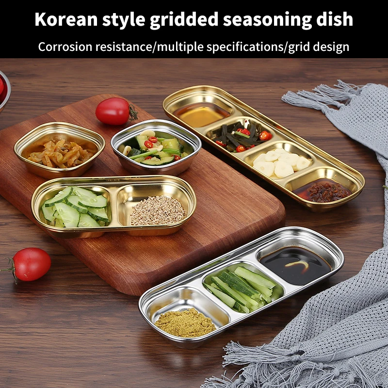 Stainless-Steel-Sauce-Dish-Spice-Plates-Gravy-Boats-Appetizer-Serving ...