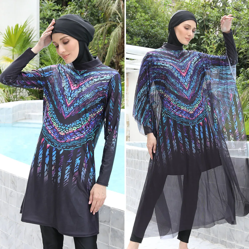 Burkini-color-pour-femme-ensemble-de-maillot-de-bain-islamique ...
