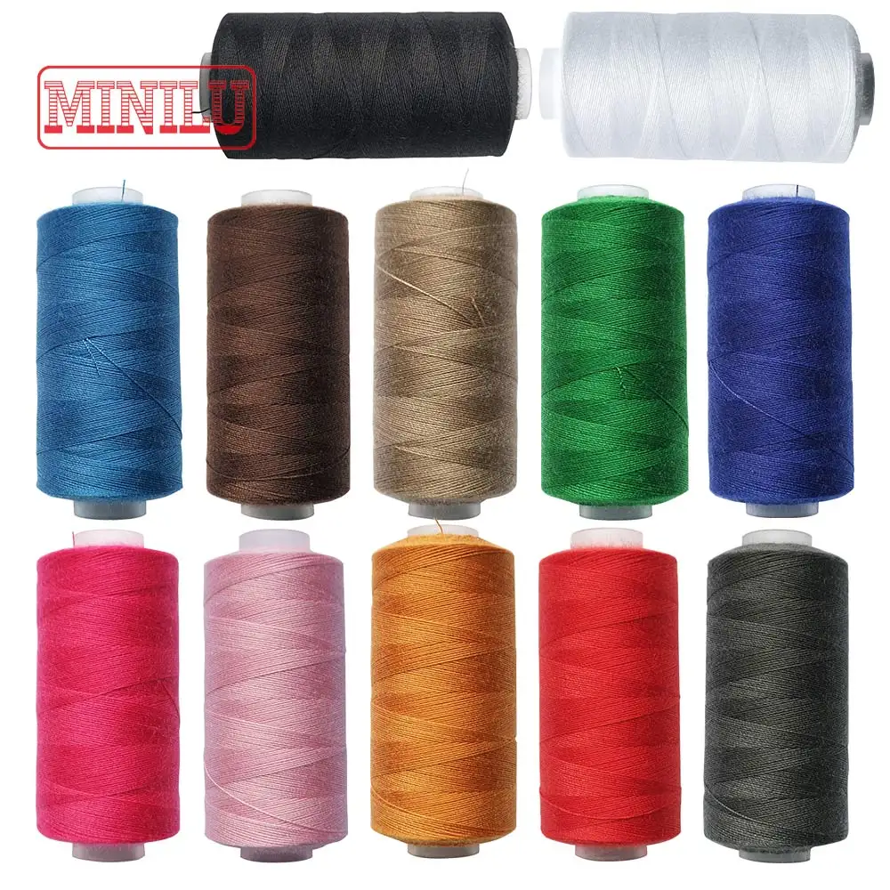500m-Roll-40S2-Sewing-Machine-Thread-Set-100-Polyester-Dyed-Threads-DIY ...