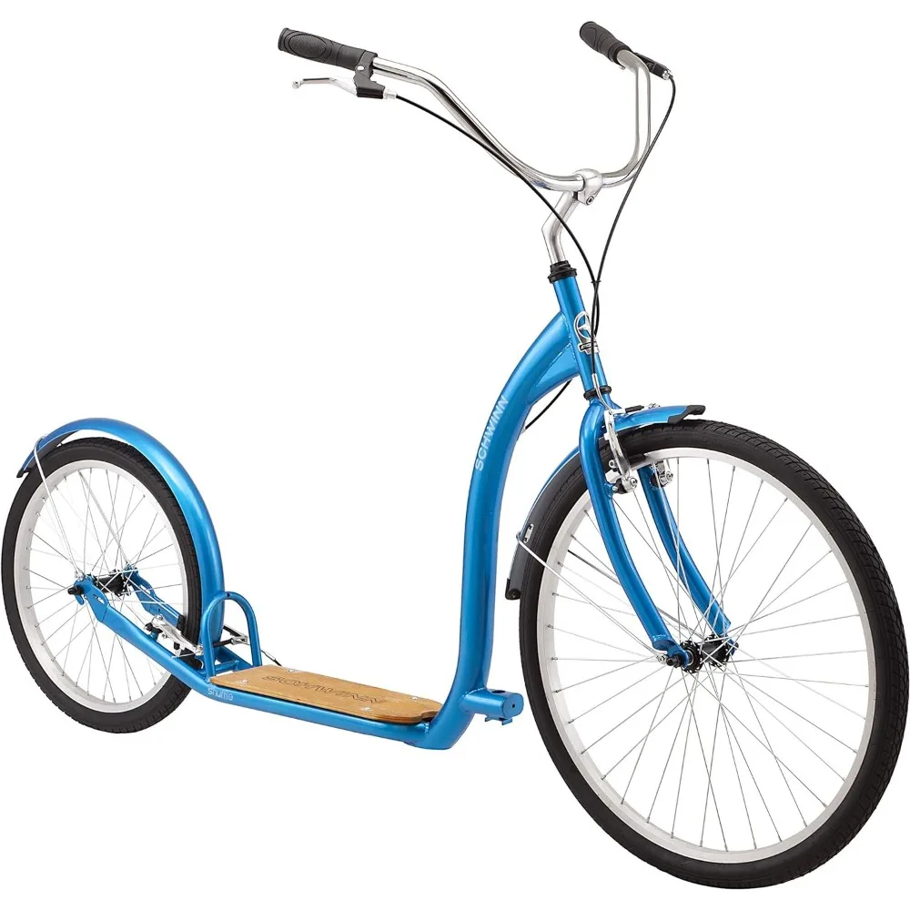 Shuffle-Mens-and-Womens-Kick-Scooter-Big-26-Inch-Air-Filled-Front-Wheel ...