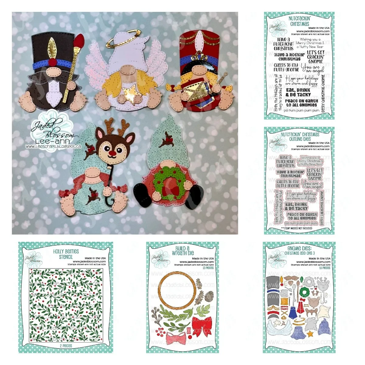 Christmas-Add-Ons-Gnome-Metal-Cutting-Dies-and-Sentiment-Stamps-DIY ...