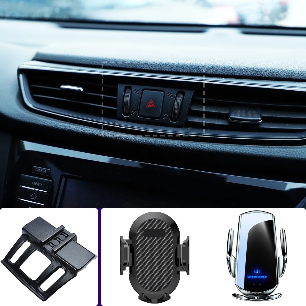 Car-Phone-Holder-For-Nissan-Qashqai-J11-2015-2016-2023-Mobile-Phone ...