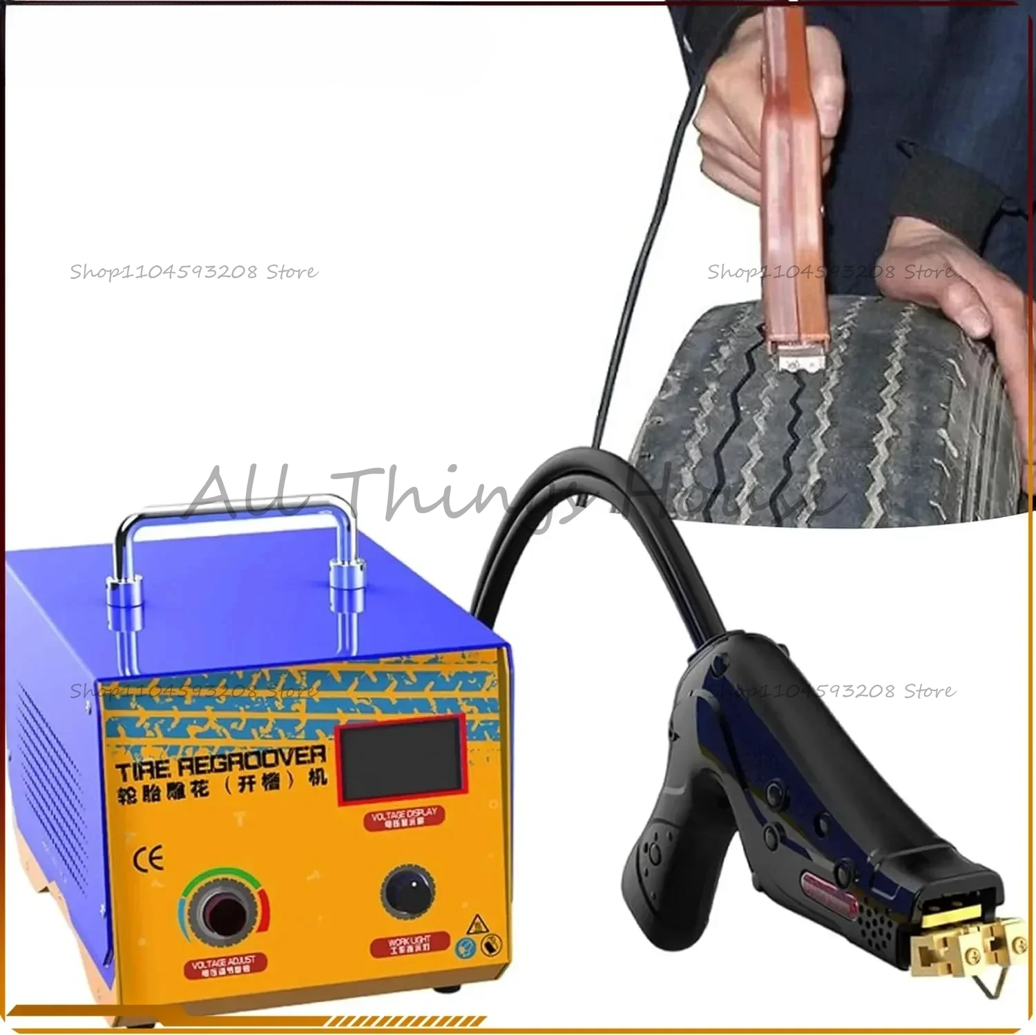 1000W Digital Rubber Tire Regroover Machine Tyre Groover Tool with U/V ...