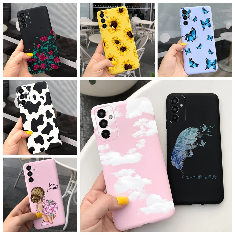 Matte-Silicone-Phone-Cover-For-Samsung-Galaxy-M13-4G-Case-SM-M135F ...