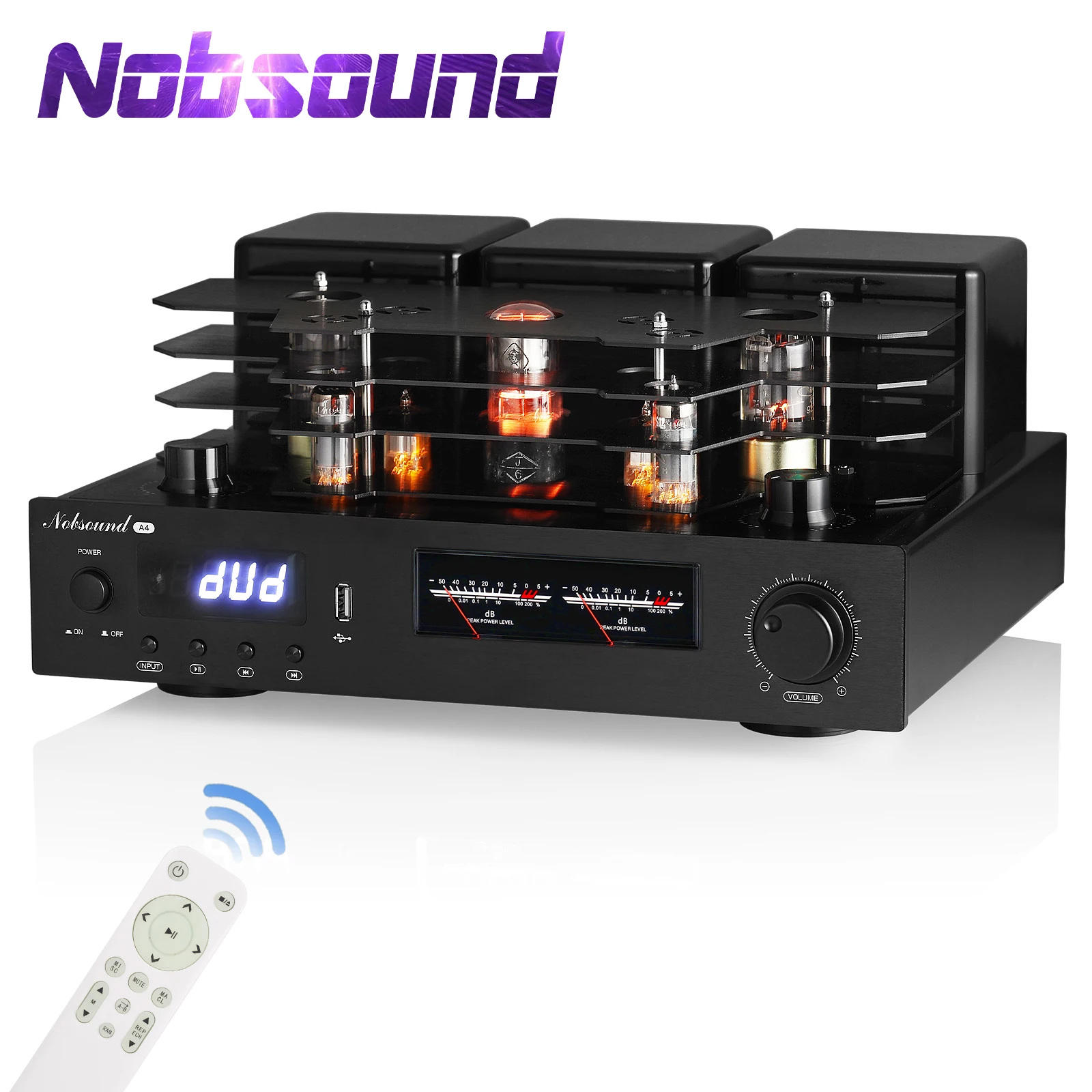 Nobsound HiFi Bluetooth 5.0 Valve Tube Amplifier Stereo Digital Amp U ...