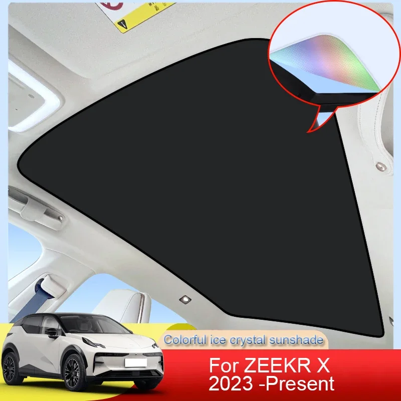 For-ZEEKR-X-2023-2024-2025-Car-Colorful-Ice-Crystal-Sunroof-Sunshade ...