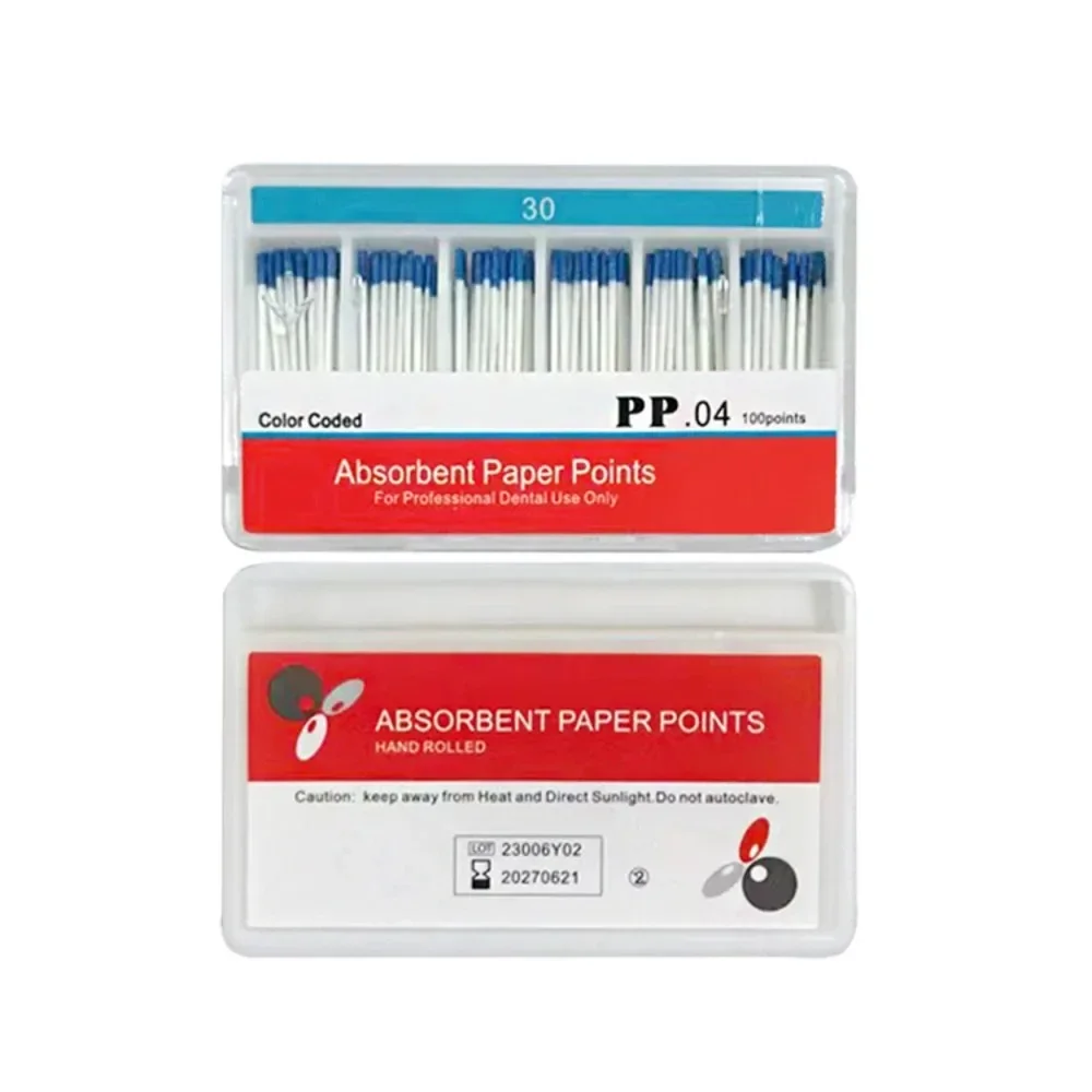 Dental Absorbent Paper Points Moisture Absorbing Paper Tips Taper 0.02 ...