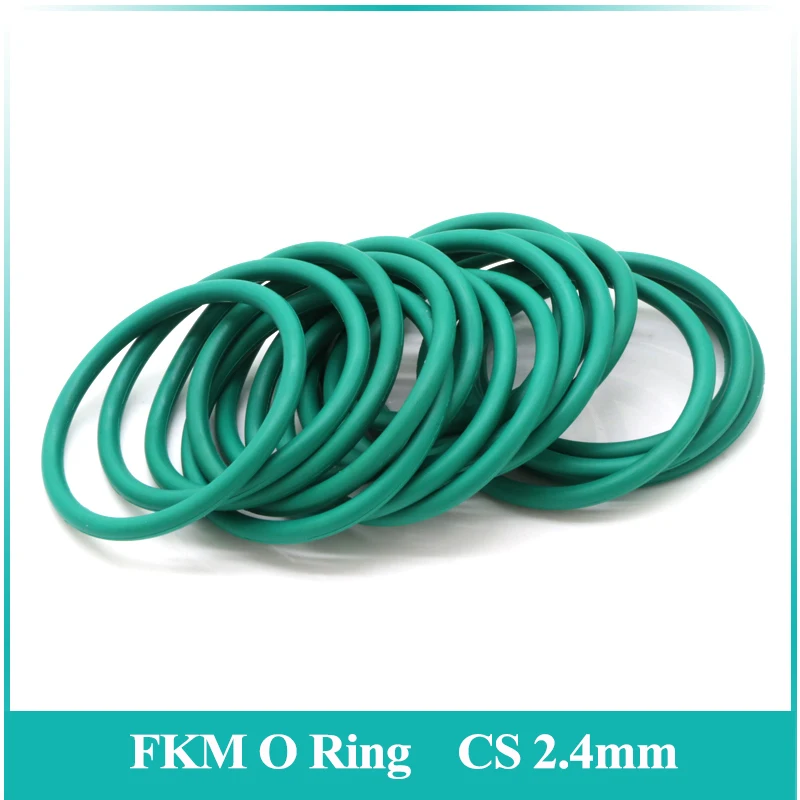 10-50Pcs-FKM-O-Ring-CS-2-4mm-OD-8-60mm-Green-Sealing-Gasket-Insulation ...