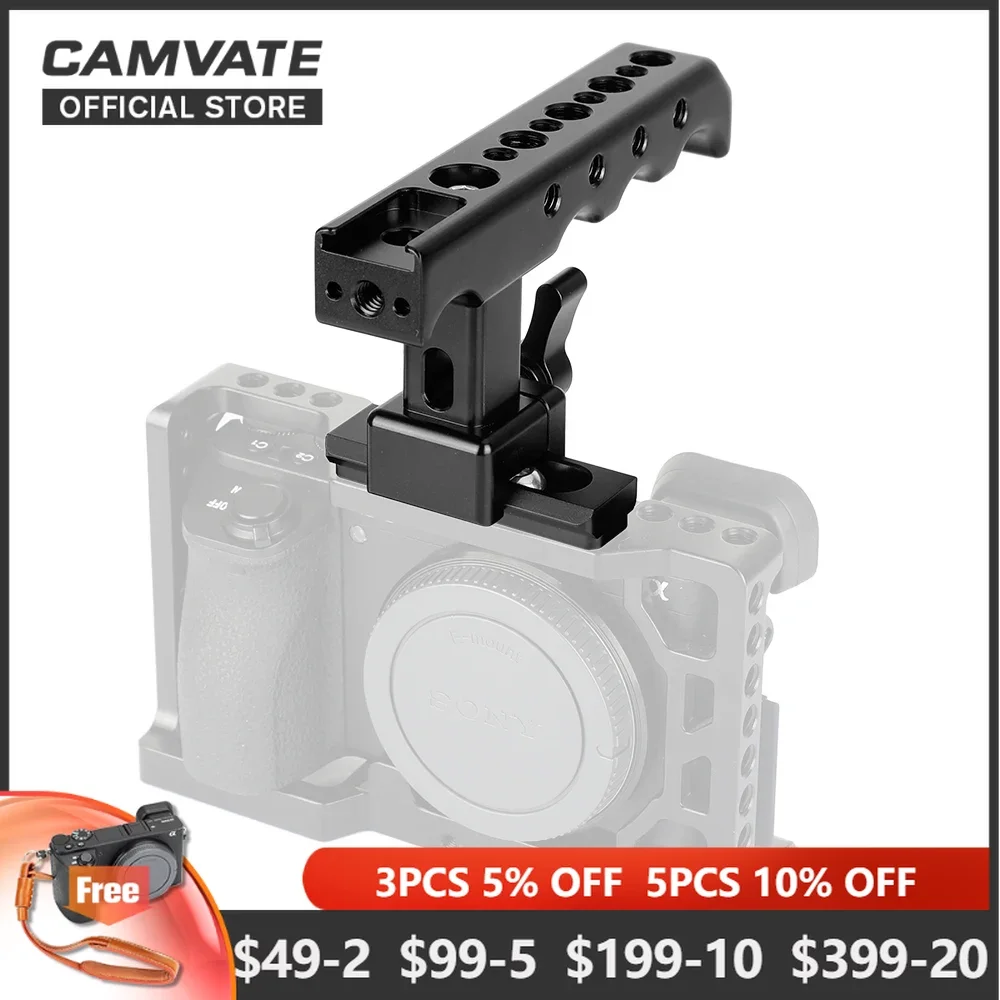 CAMVATE-Quick-Release-NATO-Top-Cheese-Handle-Grip-with-Cold-Shoe-Base ...