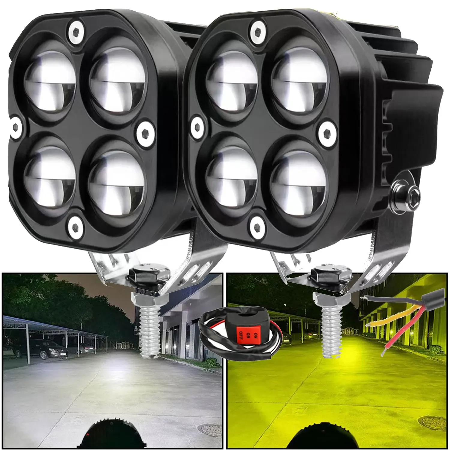 Faros-Led-auxiliares-para-4x4-todoterreno-200W-3-pulgadas-faro-Len-de ...