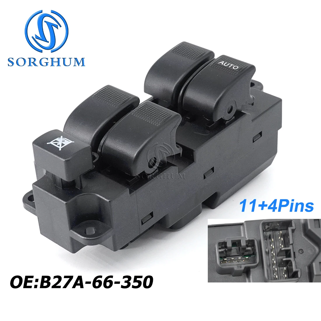 SORGHUM-Power-Window-Switch-B27A-66-350-B27A66350-RHD-15Pin-For-MAZDA ...