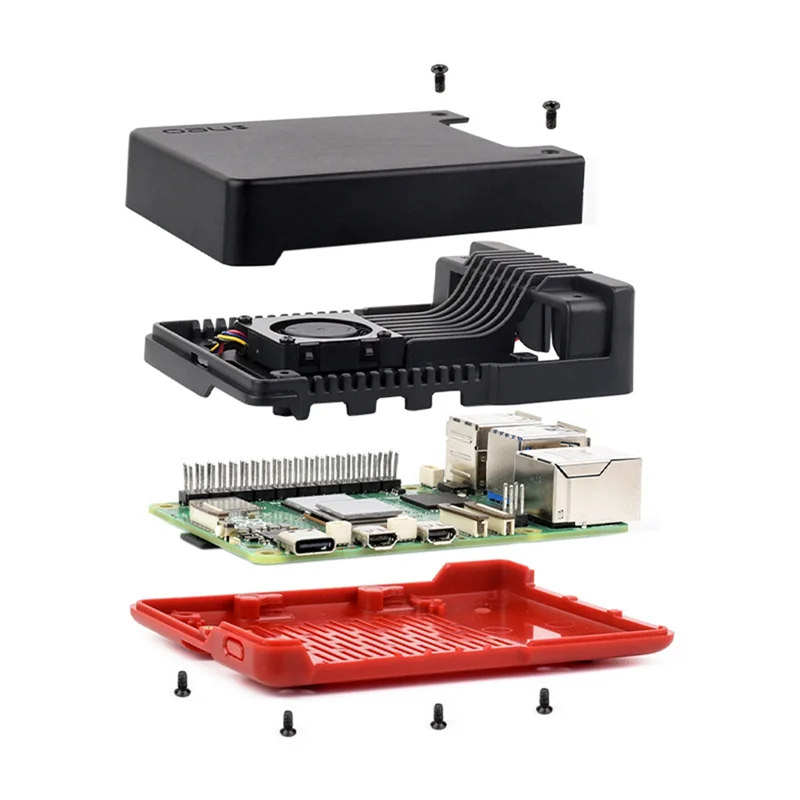 New!!For Raspberry Pi 5 Argon NEO 5 Aluminm Case With PWN Fan Passive ...