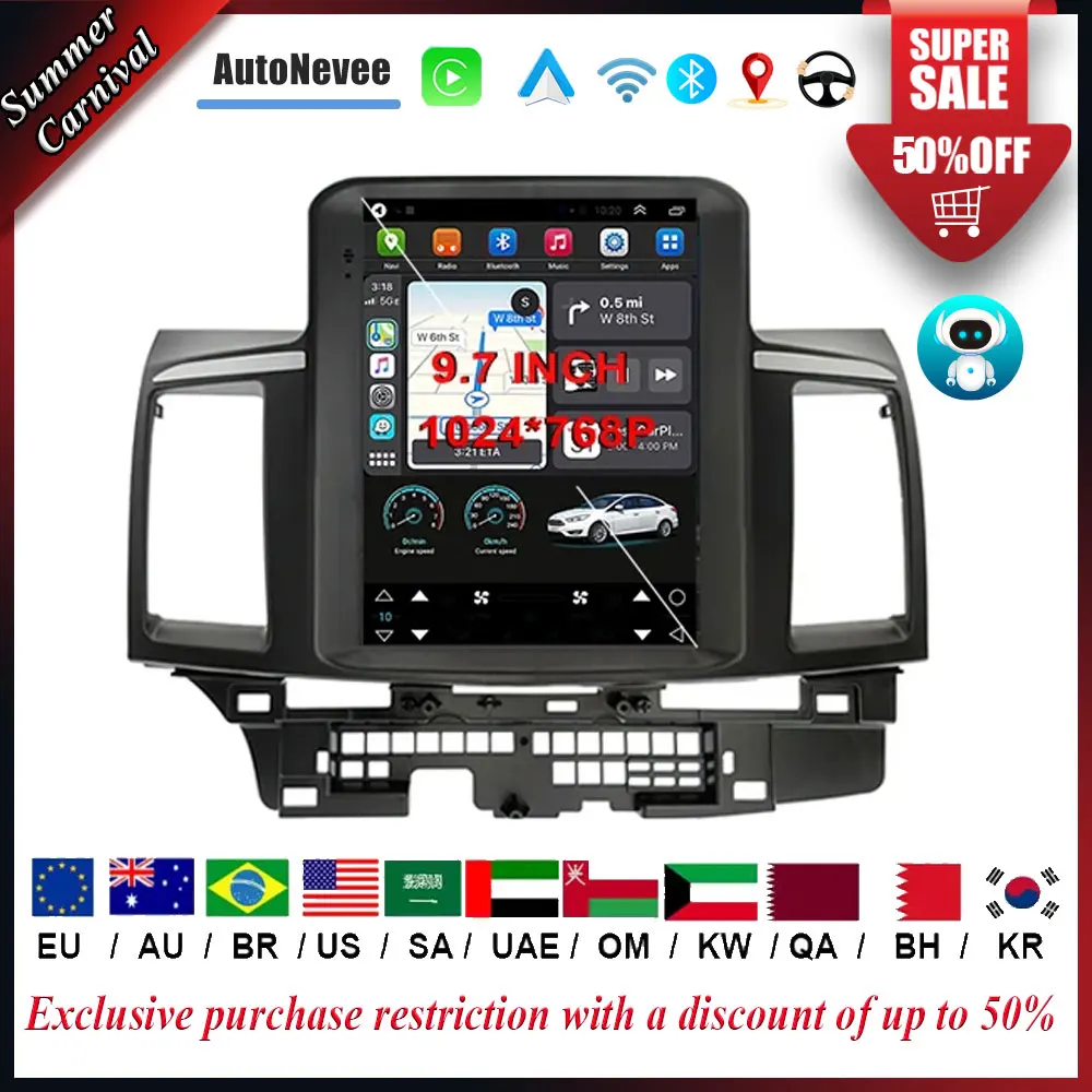 Carplay-Android-Car-Radio-For-MITSUBISHI-LANCER-2008-2016-Stereo ...