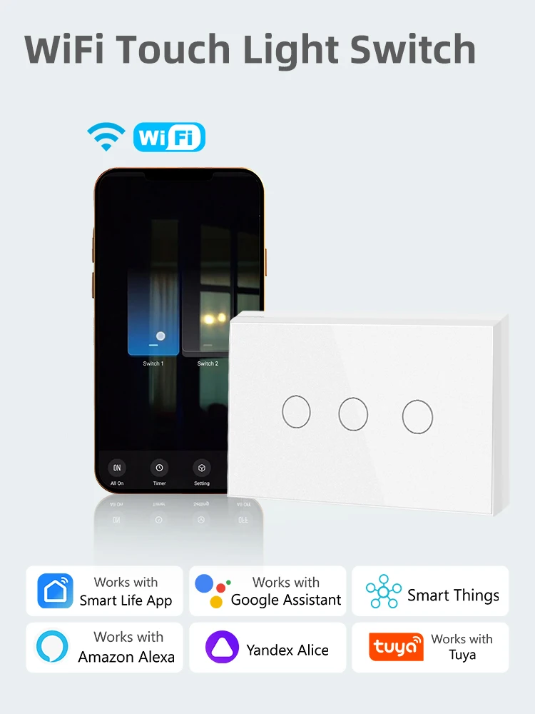Tuya-Switch-Smart-Life-WiFi-Smart-Switch-Timer-Schedule-1Way-Alexa ...