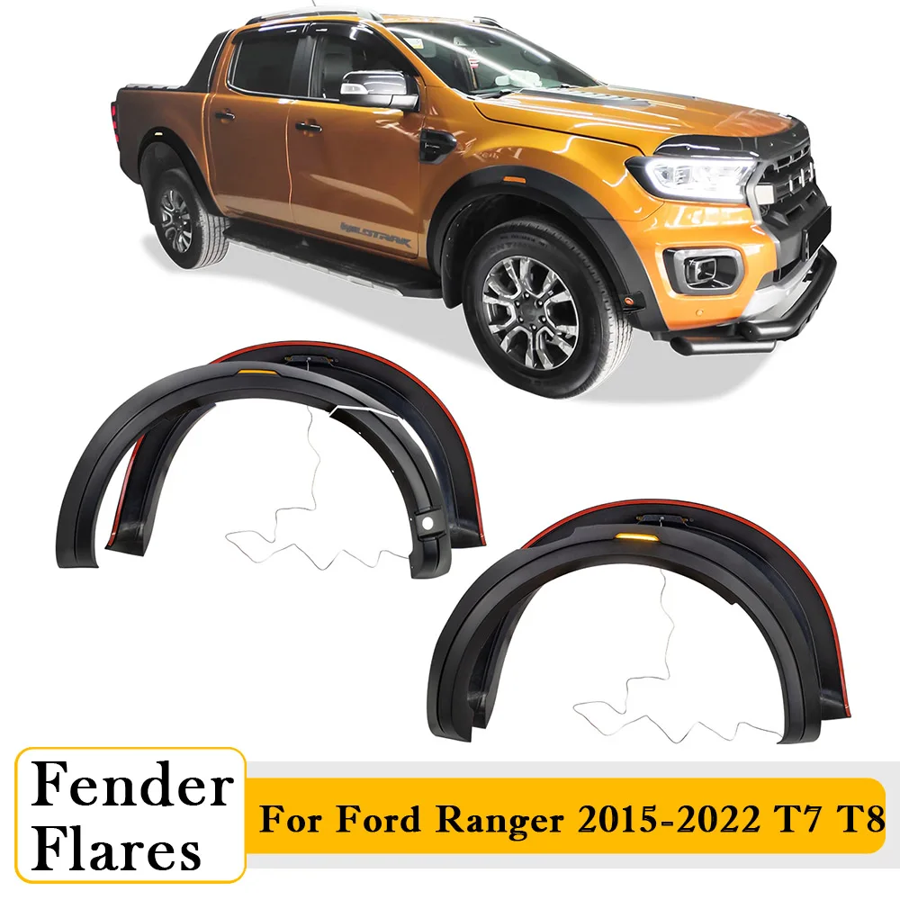 5-Wheel-Arch-Protector-Fender-Flares-For-Ford-Ranger-2019-2022-With ...