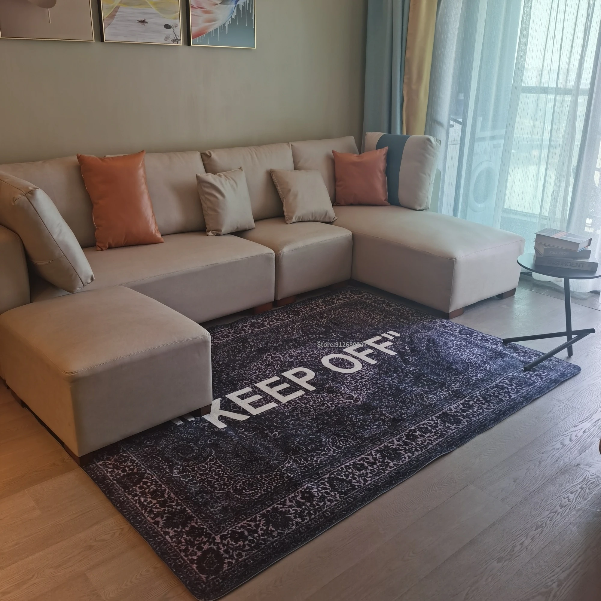 Off White Keep Off Area Rug Carpets For Living Room Home Rugs Carpet