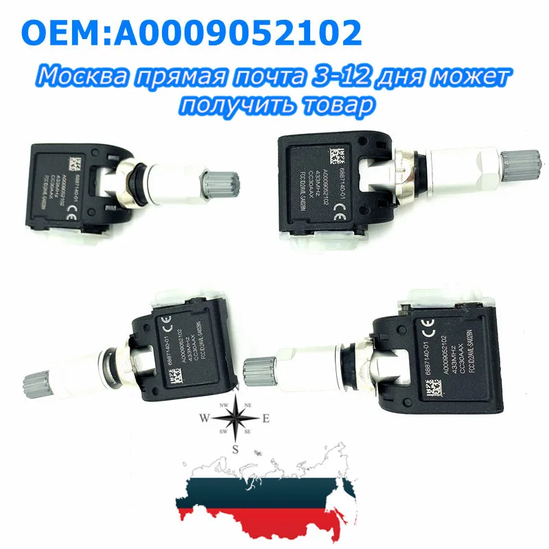 4PCS-TPMS-Tire-Pressure-Sensor-36106887147-A0009052102-0009052102-For ...