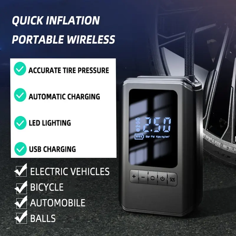 Pompa-tiup-portabel-genggam-nirkabel-tampilan-Digital-ban-mobil-motor ...