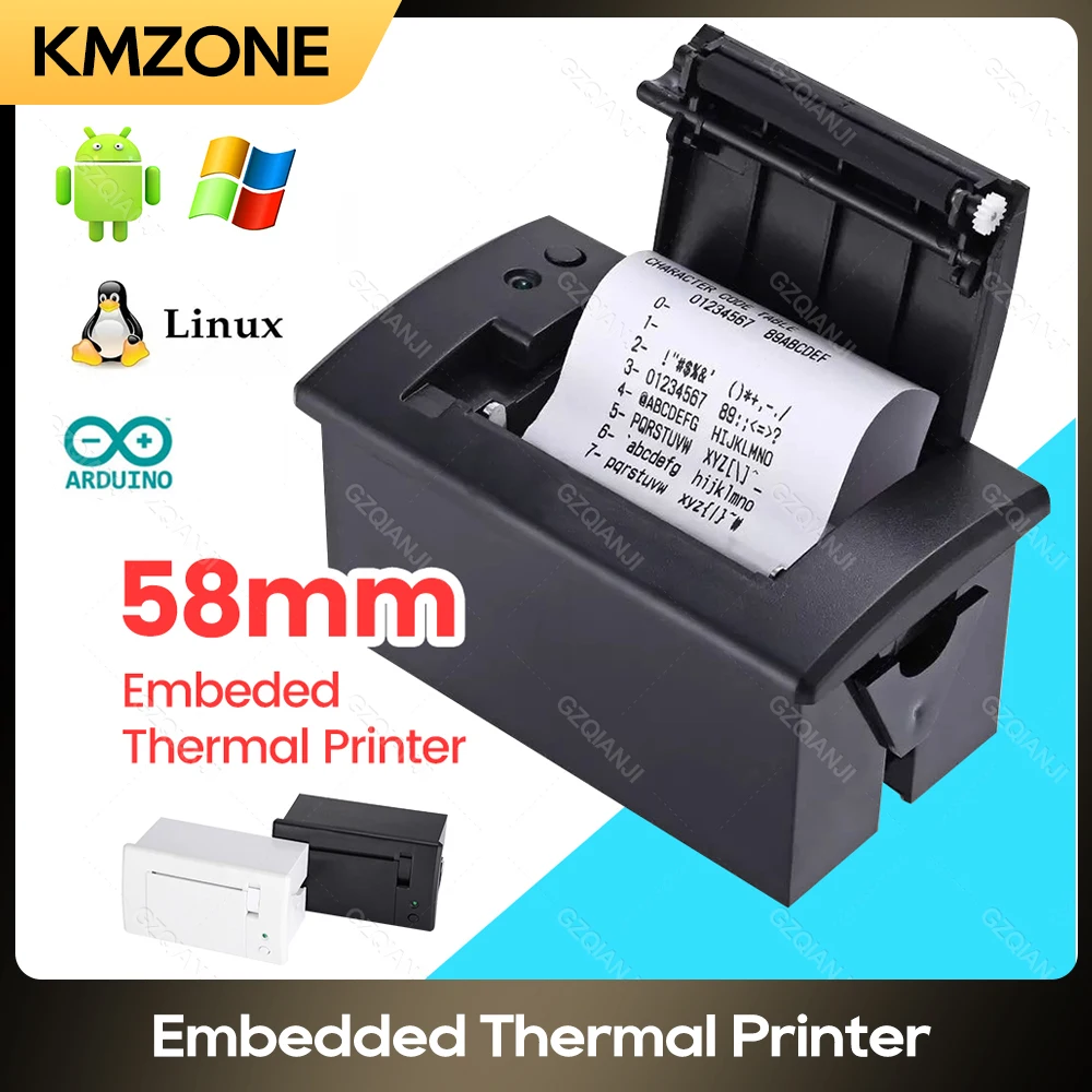 58mm-TTL-RS232-Embedded-Printer-ATM-POS-Receipt-Ticket-Bill-Printing ...