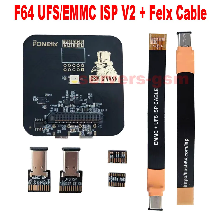 Último modelo 2026: Adaptador F64/Flash 64 Box F64 EMMC/UFS ISP V2 ...
