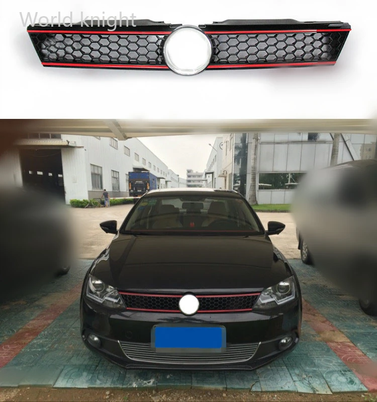 Front Center Grill Grille Honeycomb Chrome Trim Gli Style Fit For Jetta ...