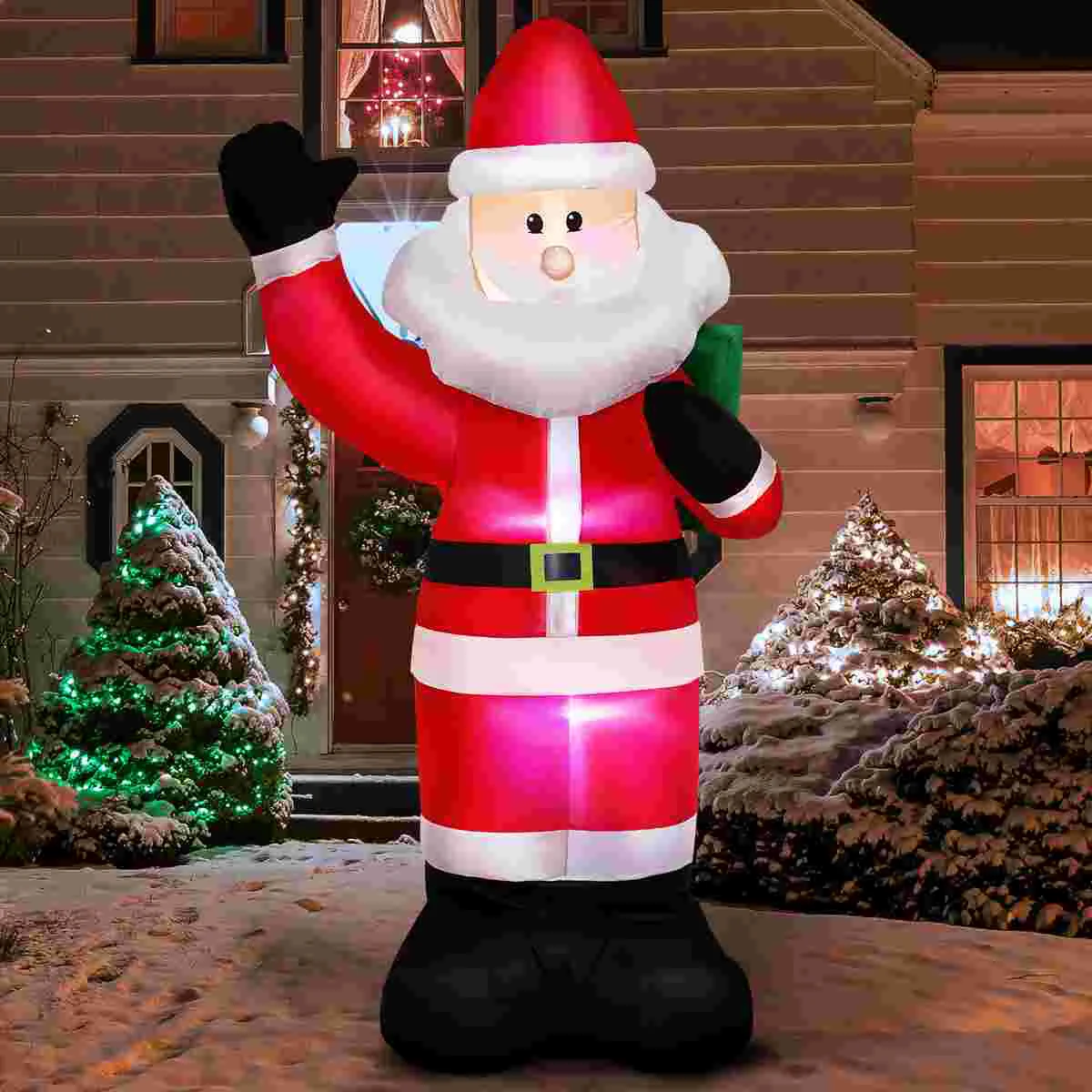 7FT-Christmas-Inflatable-Santa-Claus-Christmas-Yard-Decoration-Air-Blow ...