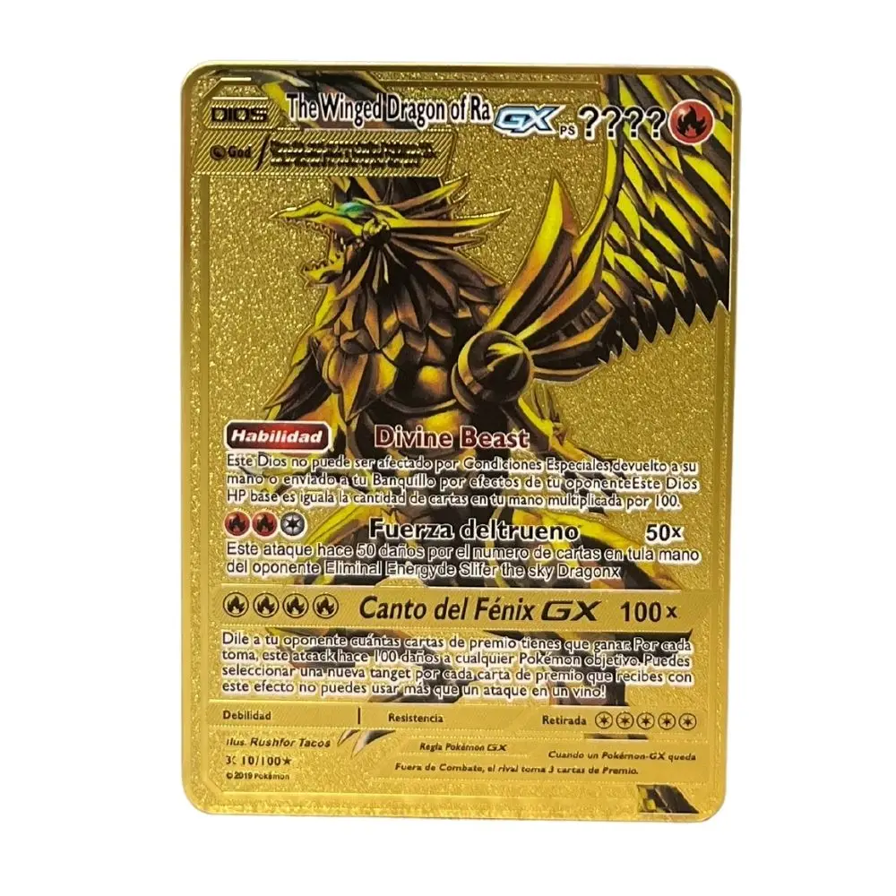 2023 new Spanish Pokémon Cards Metal Letters Spanish Iron Cards Mewtwo ...