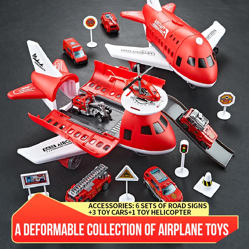 Creative-and-novel-deformation-airplane-toy-combination-Multiple-themes ...