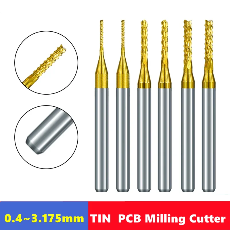 10pcs-PCB-Milling-Cutter-TiN-Coated-0-8-3-175mm-set-CNC-Milling-Bit-3 ...